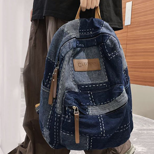 Distressed Denim Backpack – Ali Affordable