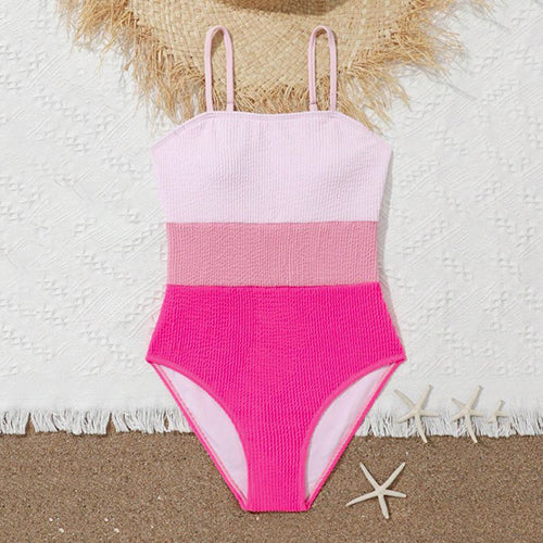 Teen Girl Colorblock Swimsuit – Ali Affordable