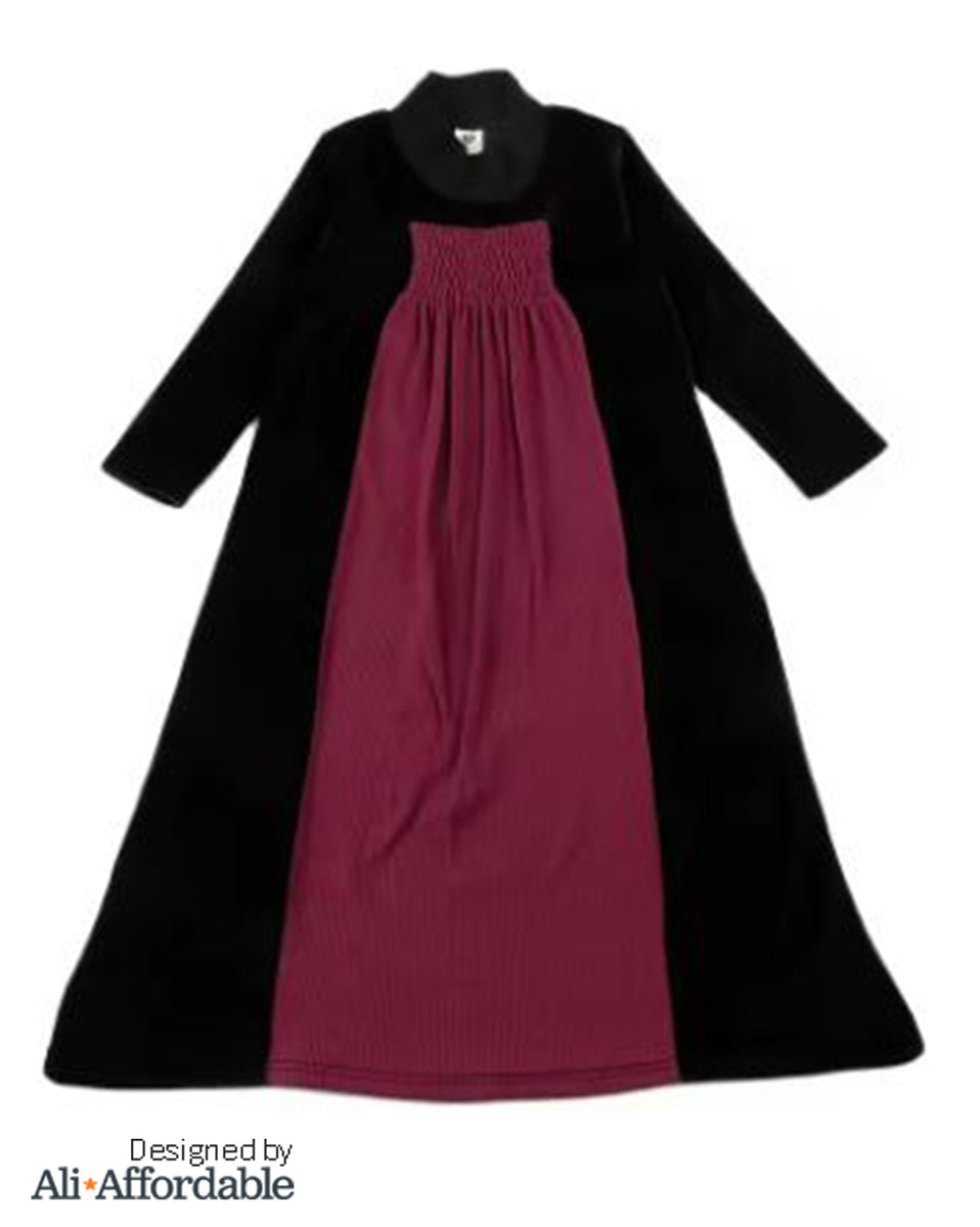 Velour and Ribbed Shabbos Robe – Ali Affordable
