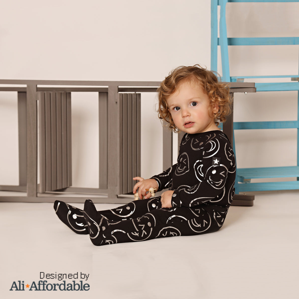 Smile Print Footie – Ali Affordable